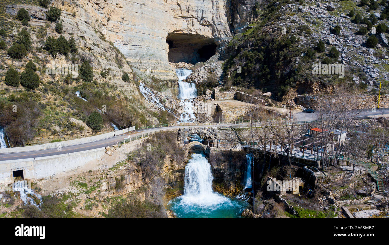 Afqa Grotto and Waterfall, Afqa, Lebanon Stock Photo - Alamy