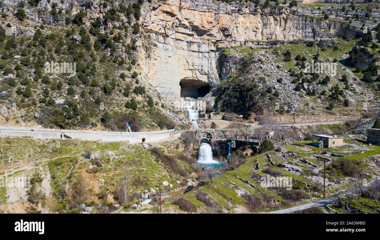 Afqa Grotto and Waterfall, Afqa, Lebanon Stock Photo - Alamy