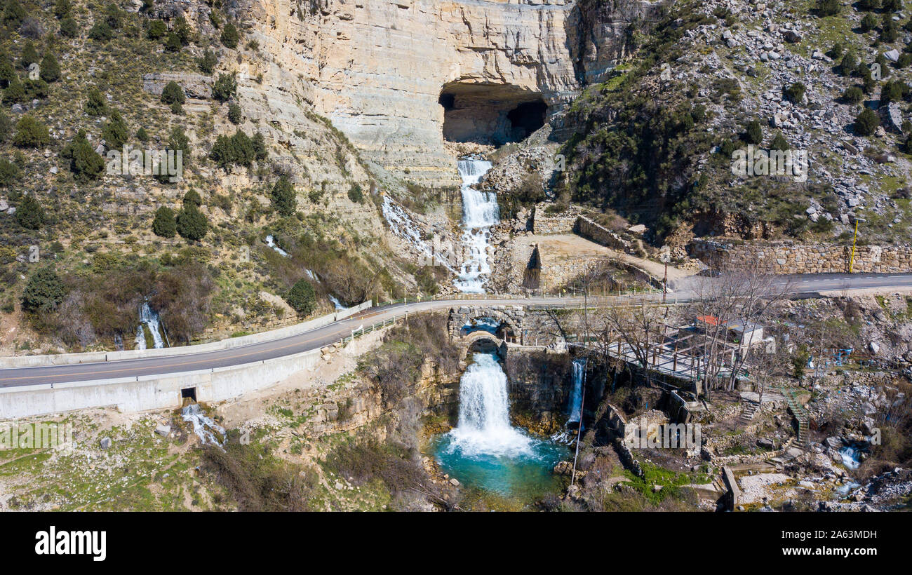 Afqa Grotto and Waterfall, Afqa, Lebanon Stock Photo - Alamy