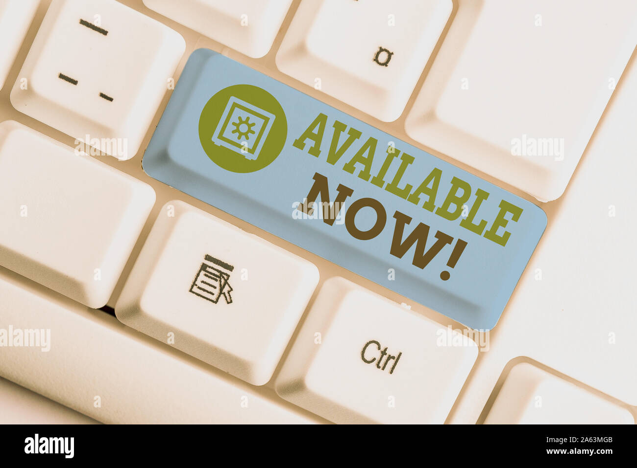 Text sign showing Available Now. Business photo text you can find it ...