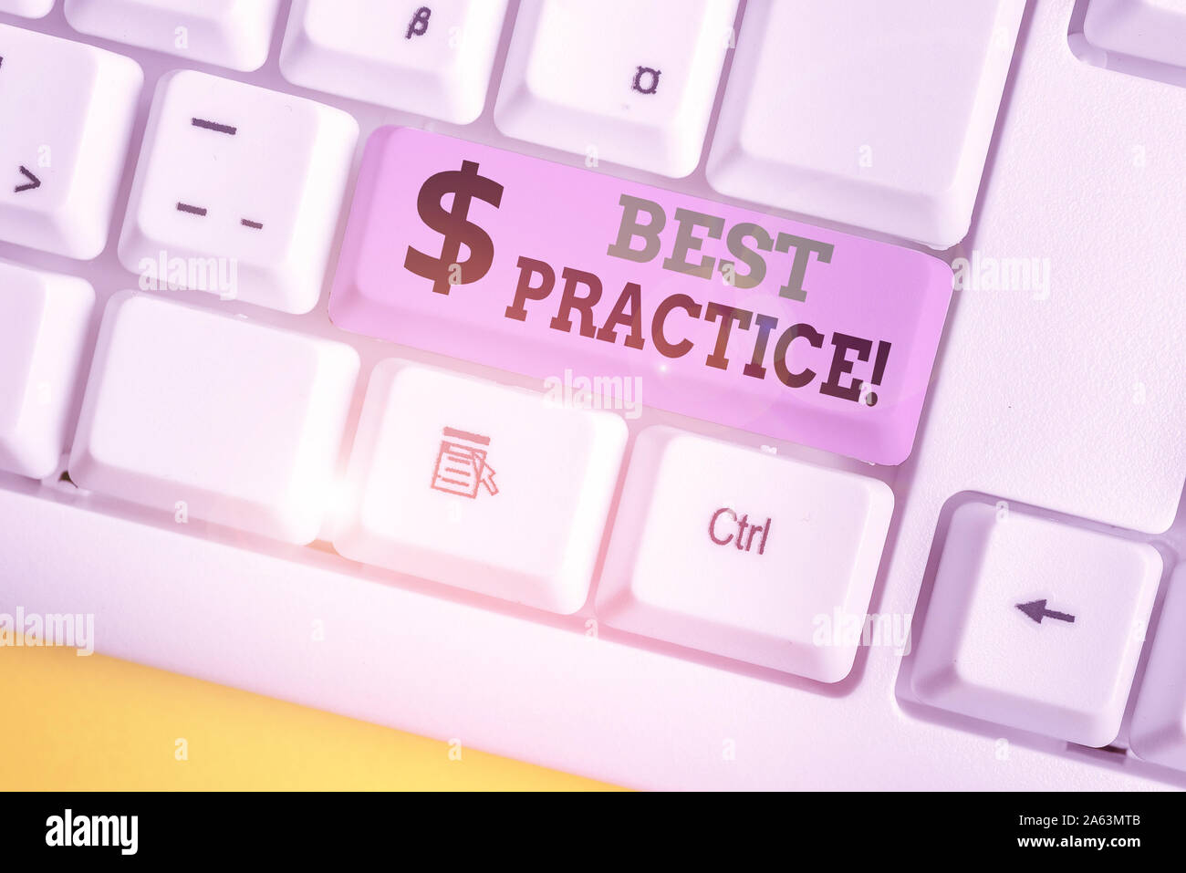 Conceptual hand writing showing Best Practice. Concept meaning ...