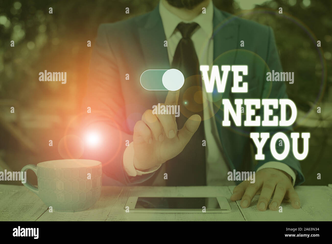 Conceptual hand writing showing We Need You. Concept meaning to fulfill ...