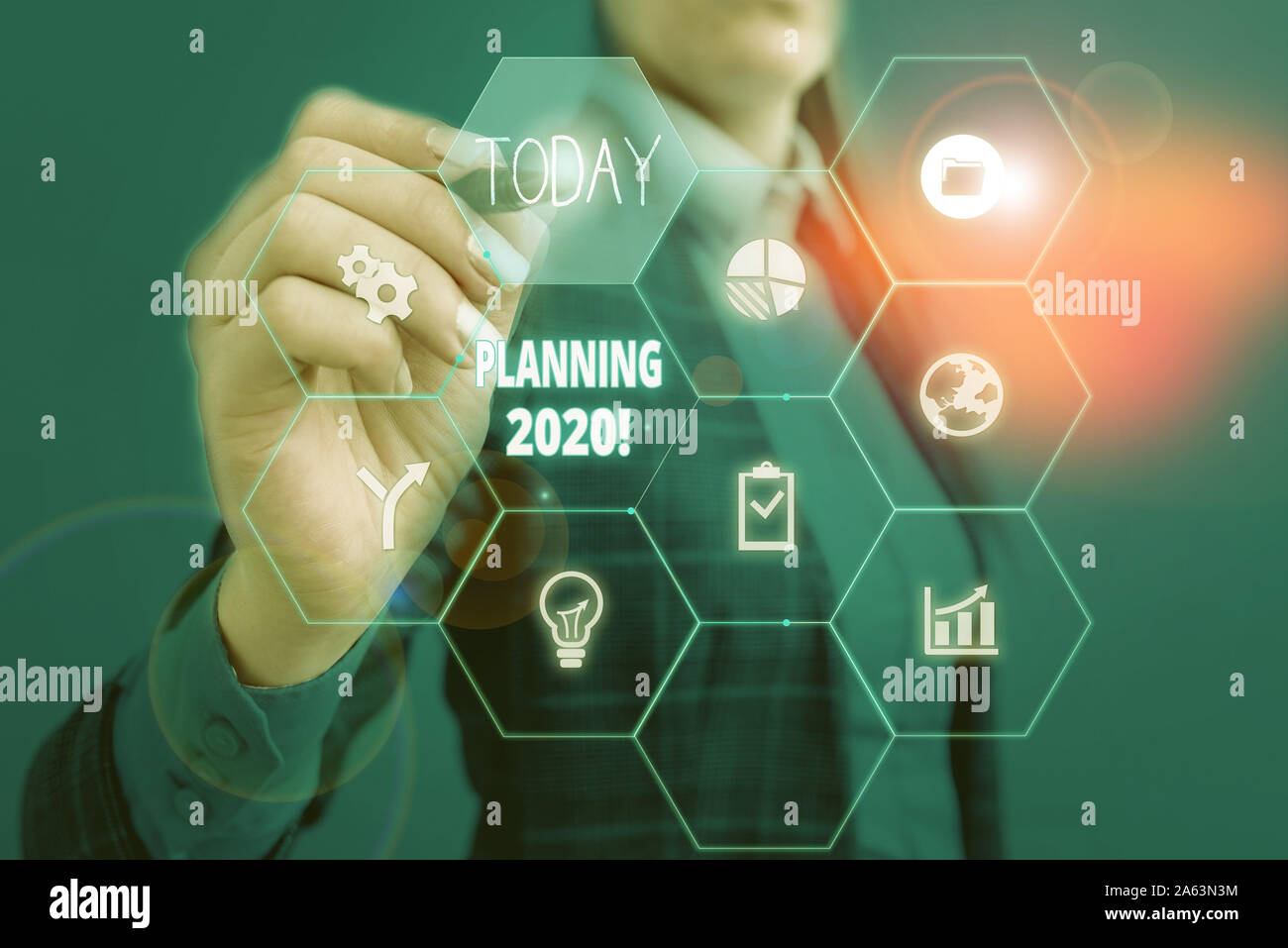 Text sign showing Planning 2020. Business photo showcasing process of ...