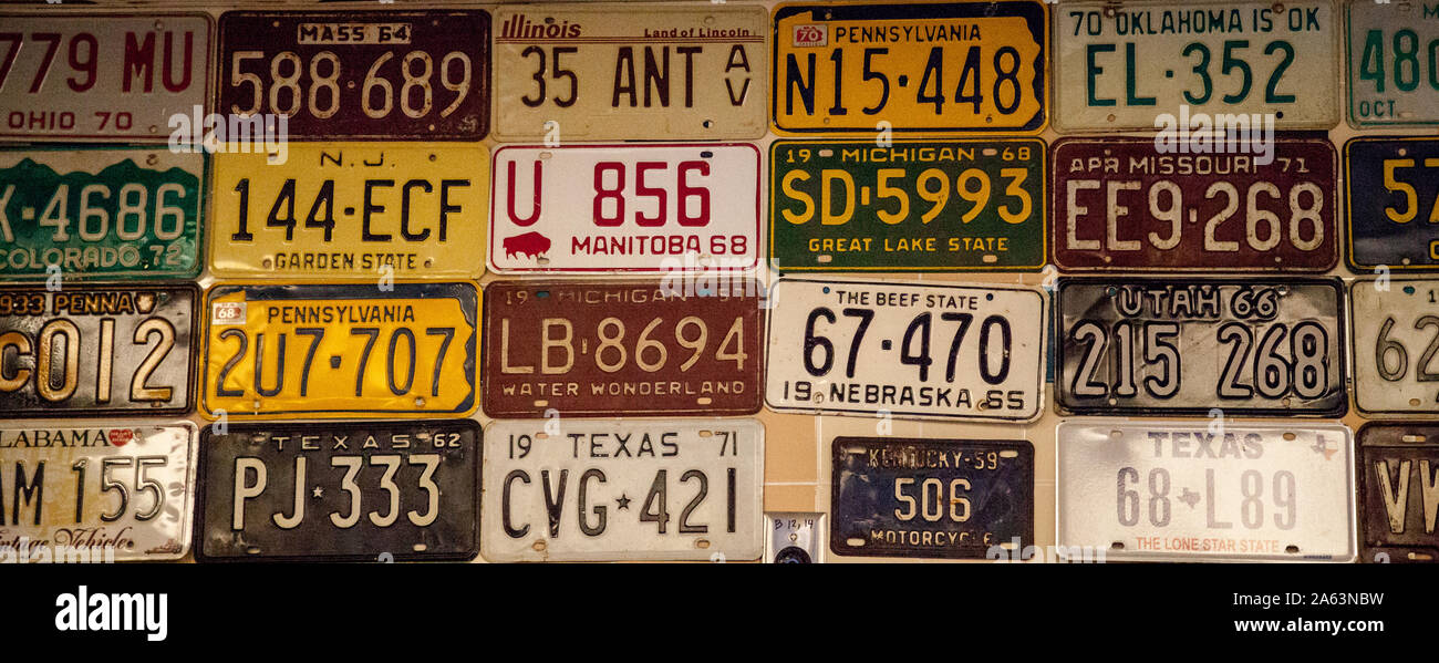 Licenses plates hi-res stock photography and images - Alamy