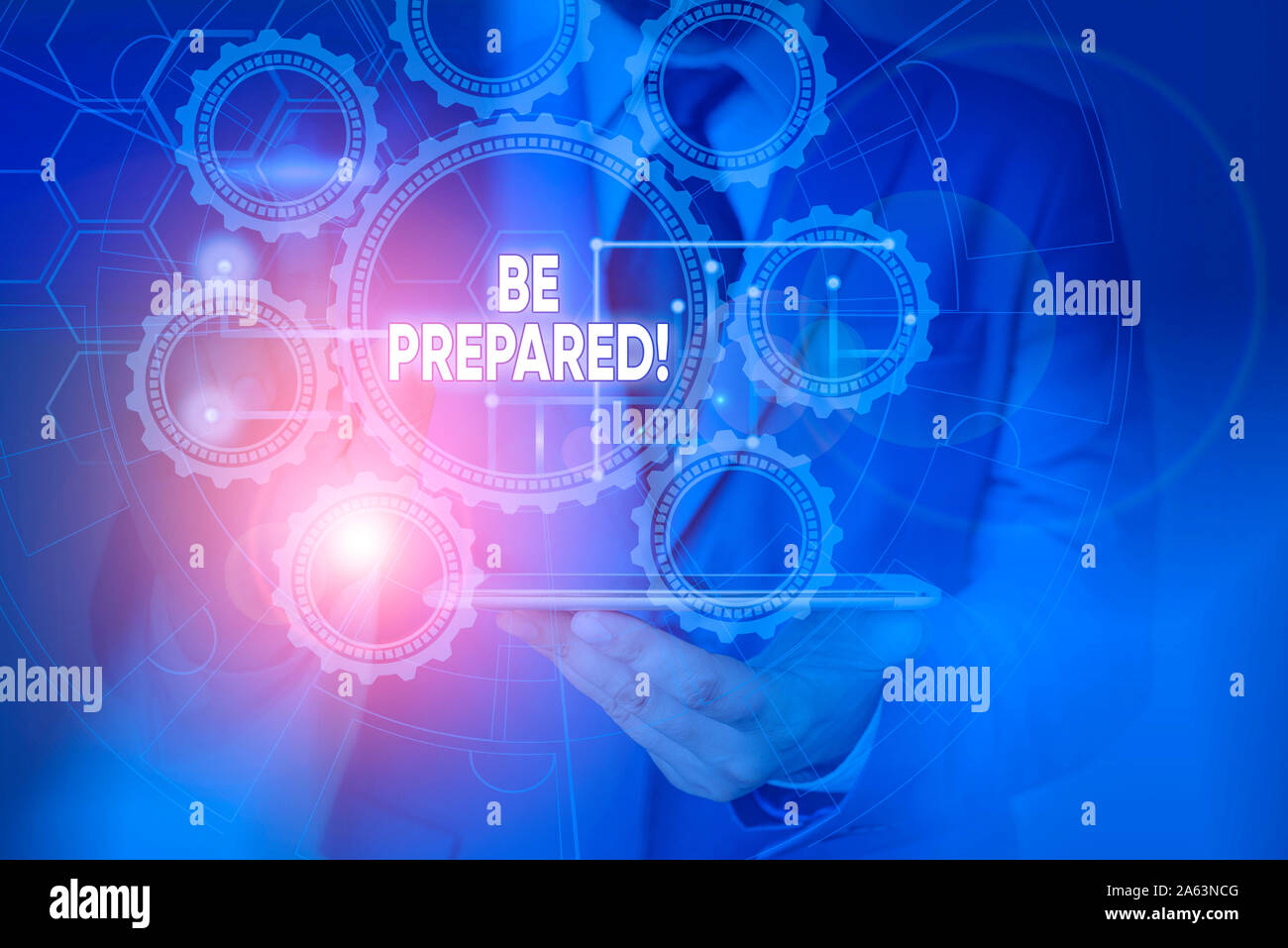 Conceptual hand writing showing Be Prepared. Concept meaning try be ...