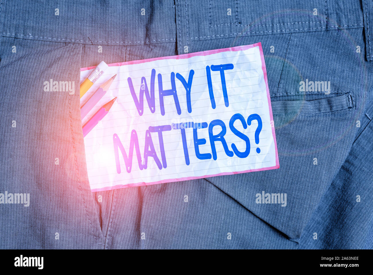 Text sign showing Why It Matters Question. Business photo text most ...