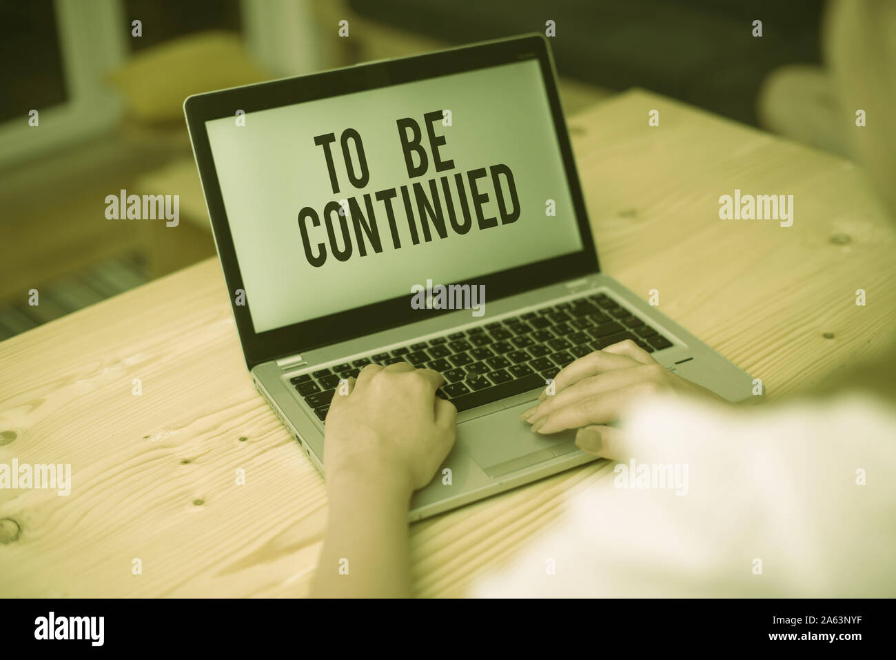 Writing note showing To Be Continued. Business concept for indicate ...