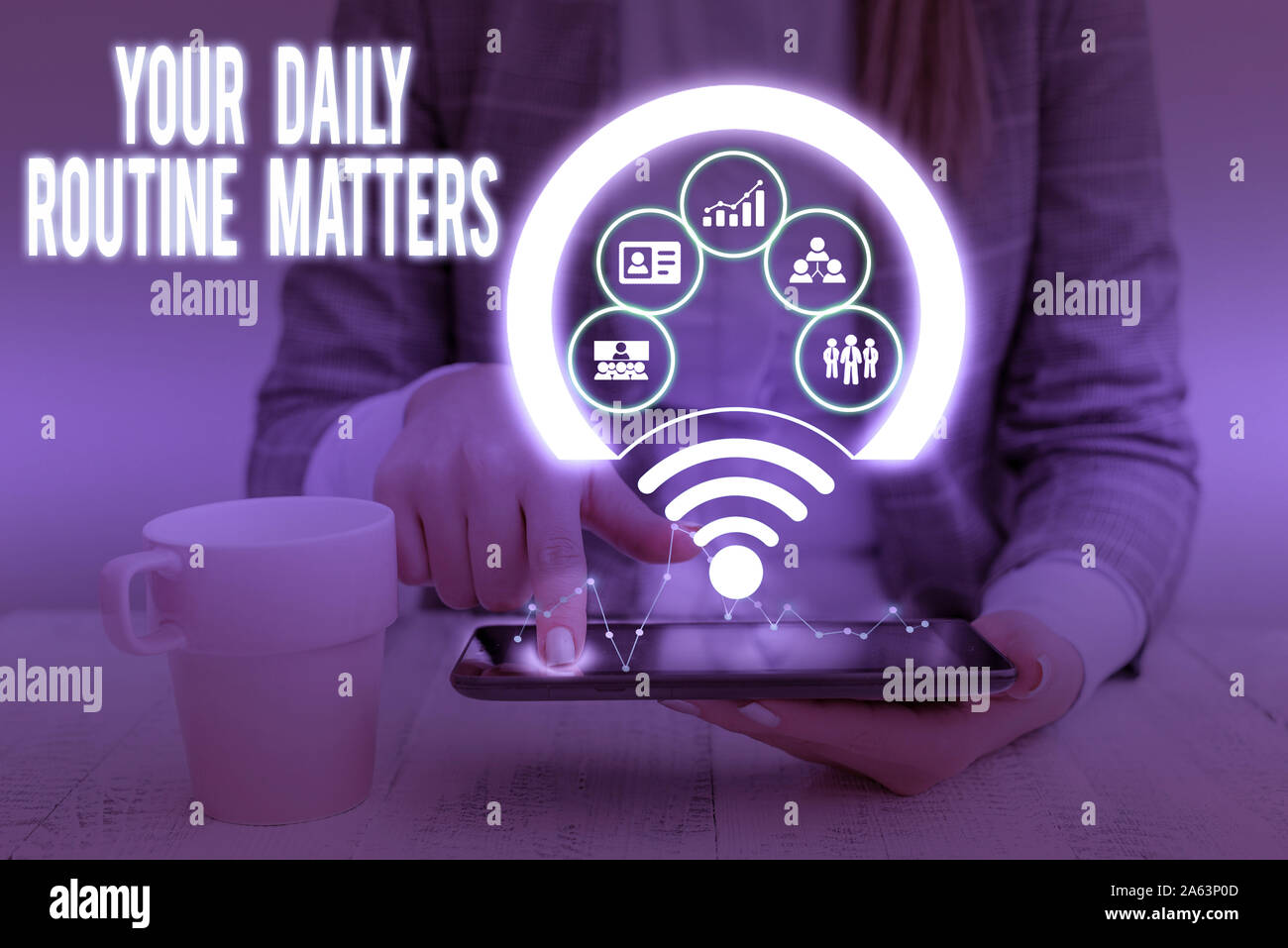 Writing note showing Your Daily Routine Matters. Business concept for ...