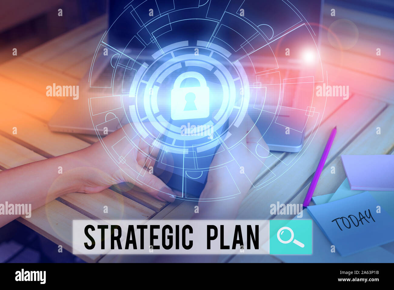 Handwriting text Strategic Plan. Conceptual photo a systematic process ...