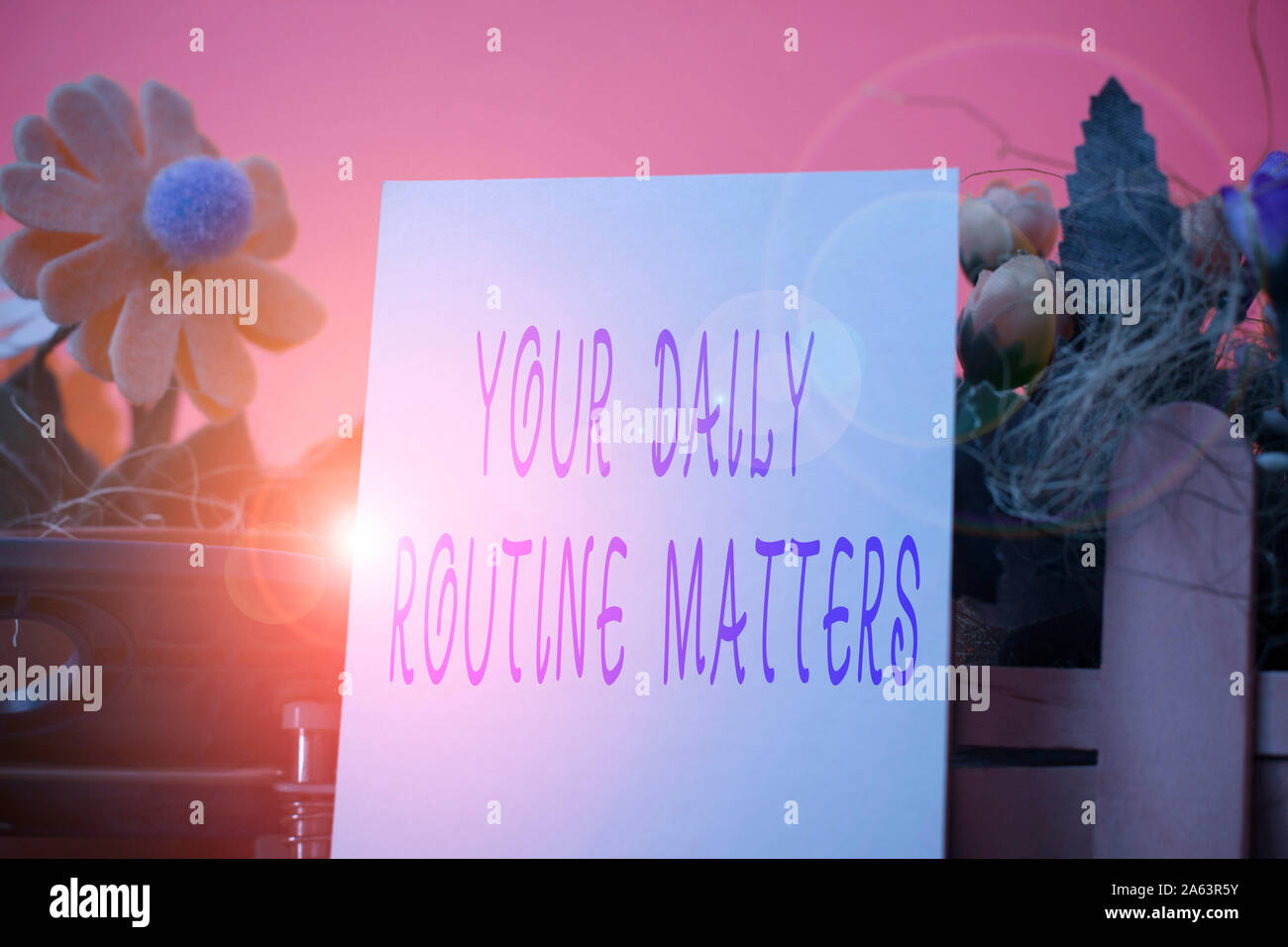 Handwriting text Your Daily Routine Matters. Conceptual photo practice ...