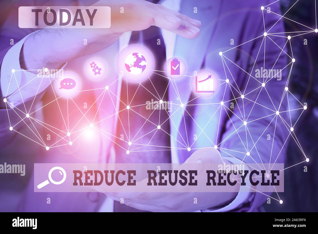 Word writing text Reduce Reuse Recycle. Business photo showcasing ...