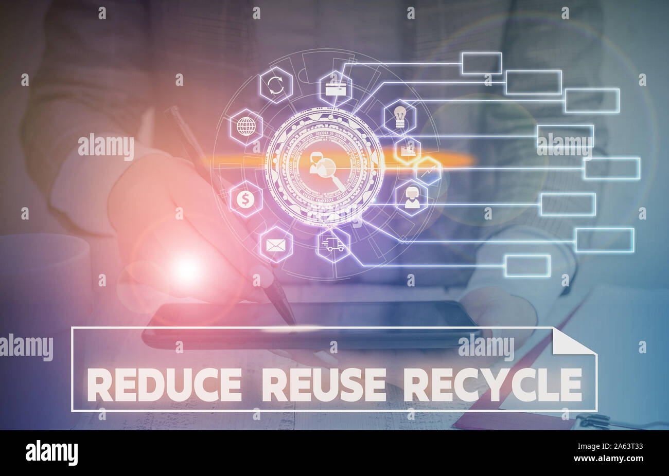 Word writing text Reduce Reuse Recycle. Business photo showcasing ...