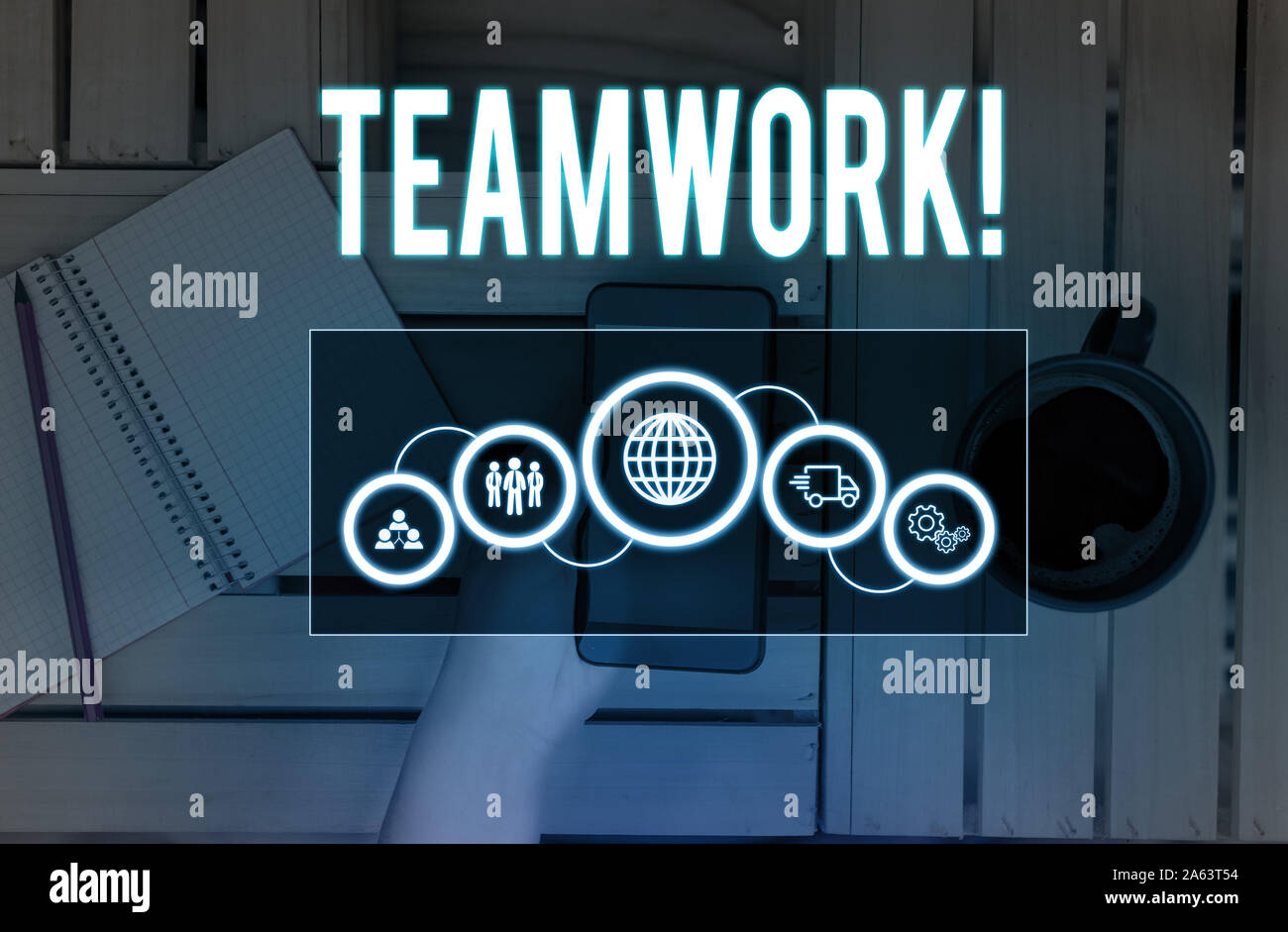 Word writing text Teamwork. Business photo showcasing combined action ...