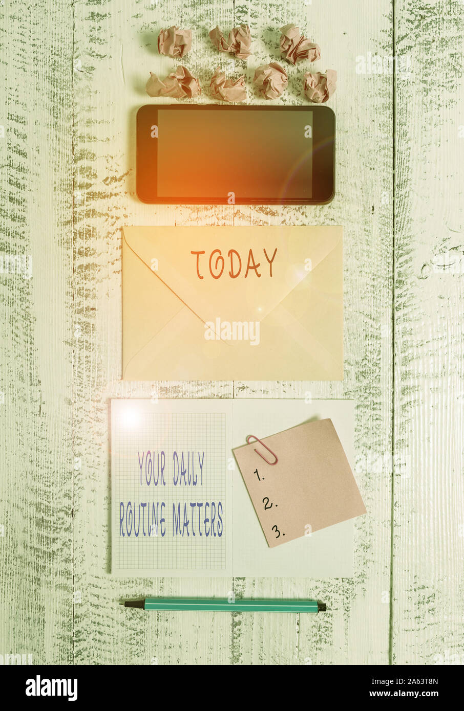 Handwriting text writing Your Daily Routine Matters. Conceptual photo ...