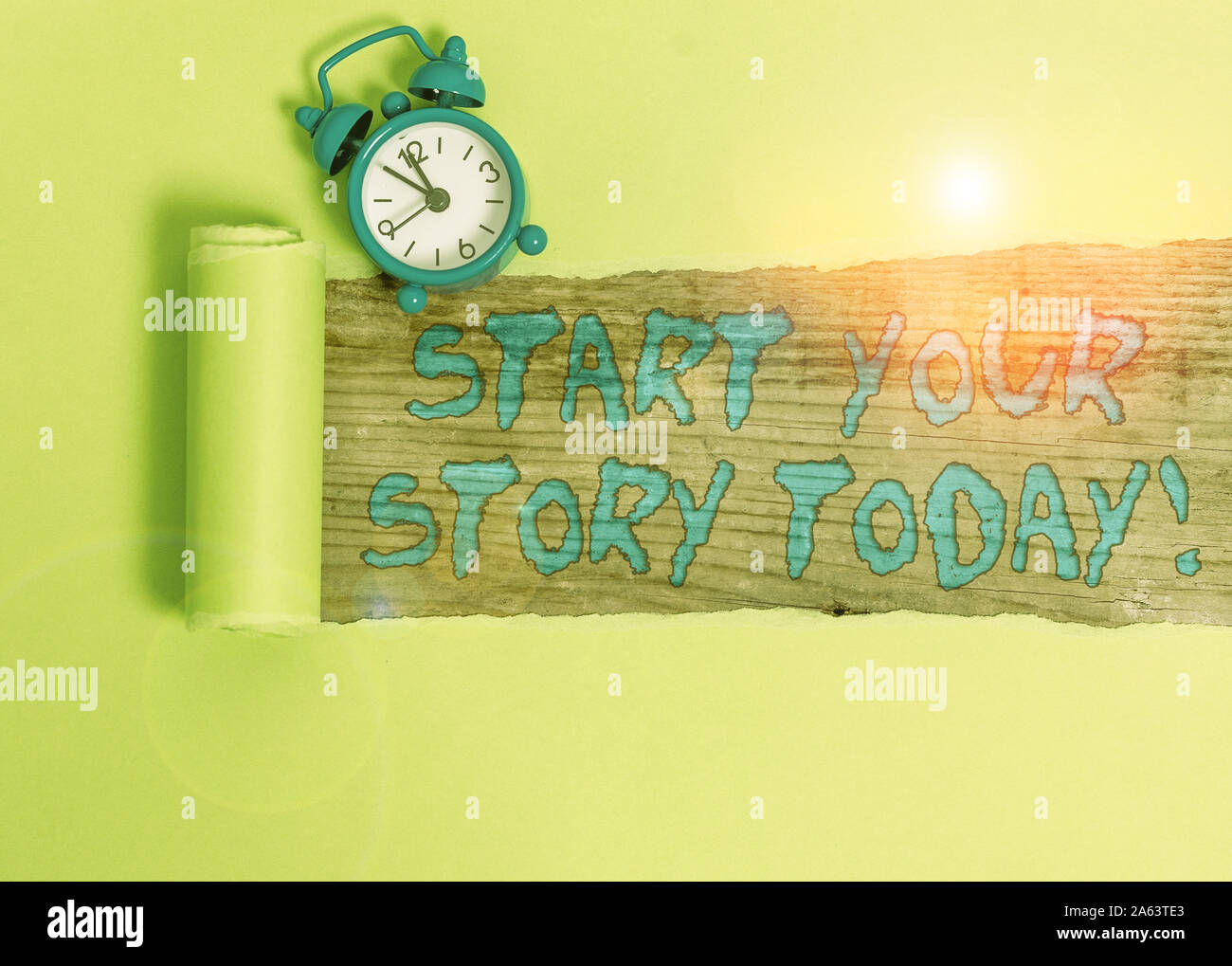 Handwriting text writing Start Your Story Today. Conceptual photo work ...