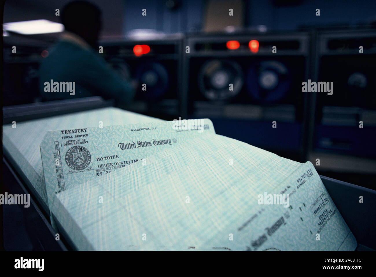 Treasury checks about to be put in the mail in June 1981 Photo by ...