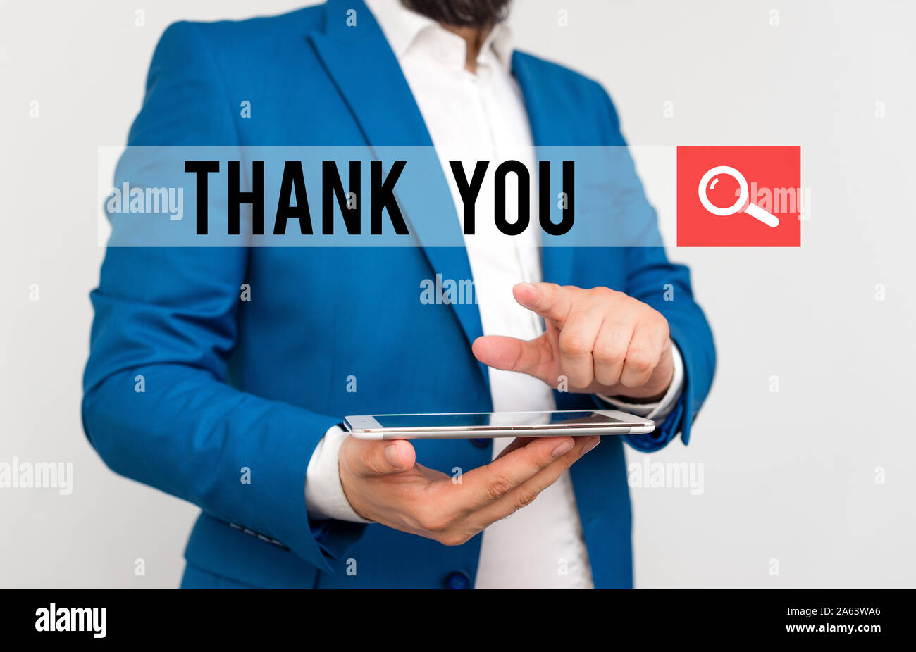 Text sign showing Thank You. Business photo text a polite expression ...
