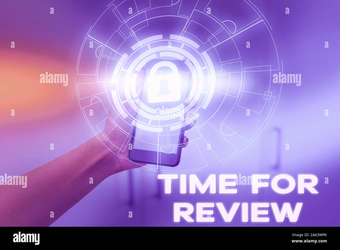 Writing note showing Time For Review. Business concept for review of a ...