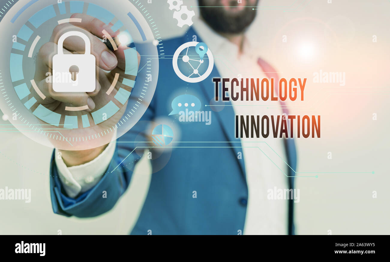 Handwriting text writing Technology Innovation. Conceptual photo ...