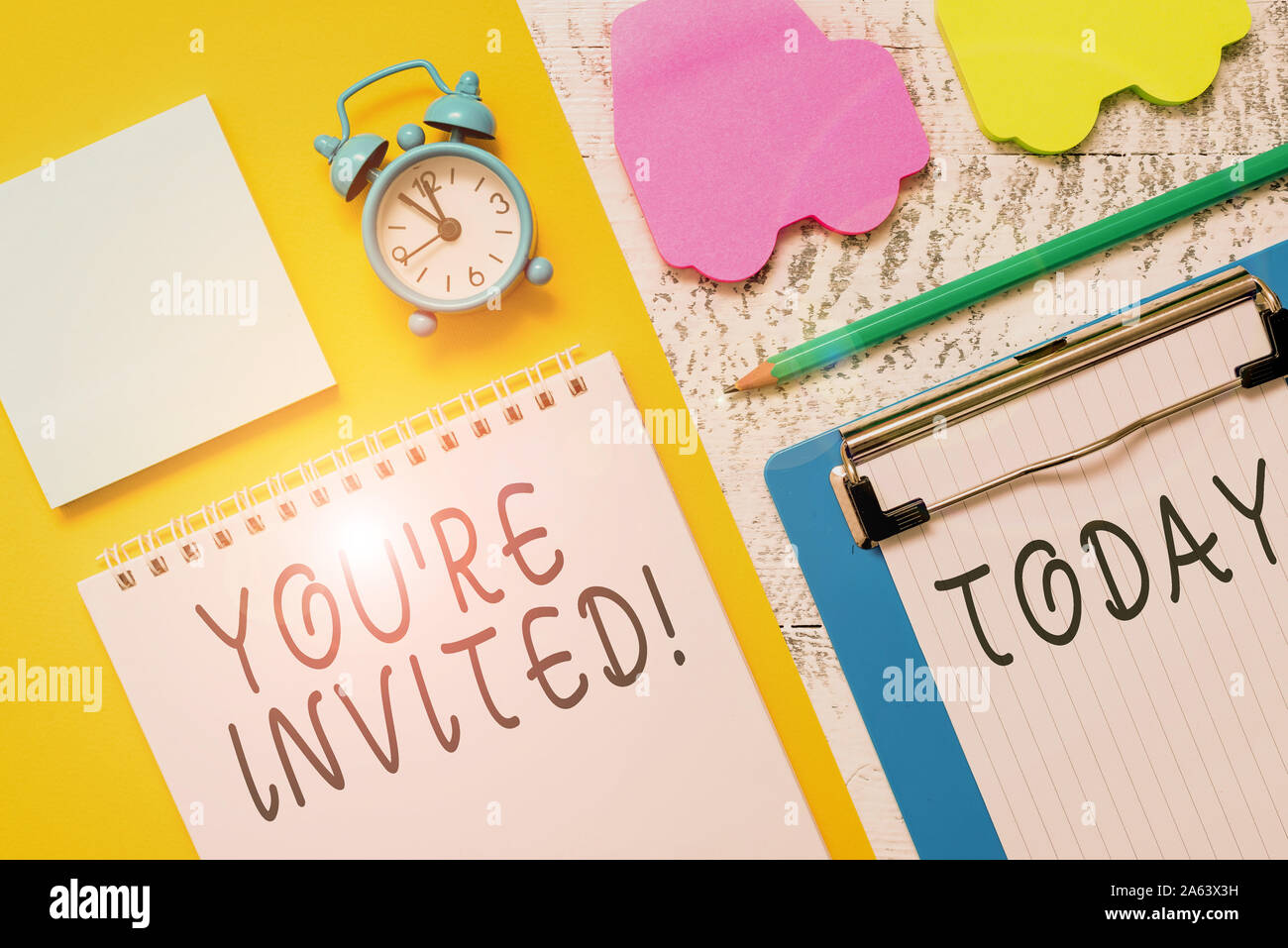 Writing note showing You Re Invited. Business concept for make a polite ...