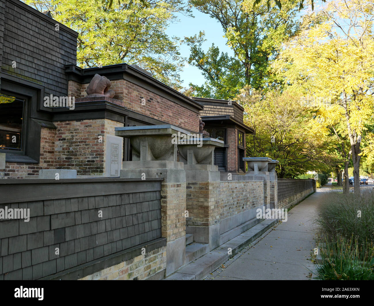 Frank Lloyd Wright Home and Studio. Oak Park, Illinois, USA Stock Photo ...