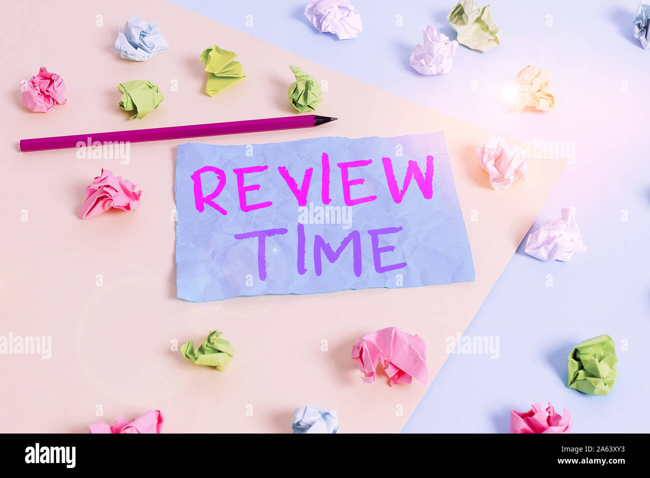 Conceptual hand writing showing Review Time. Concept meaning to think ...