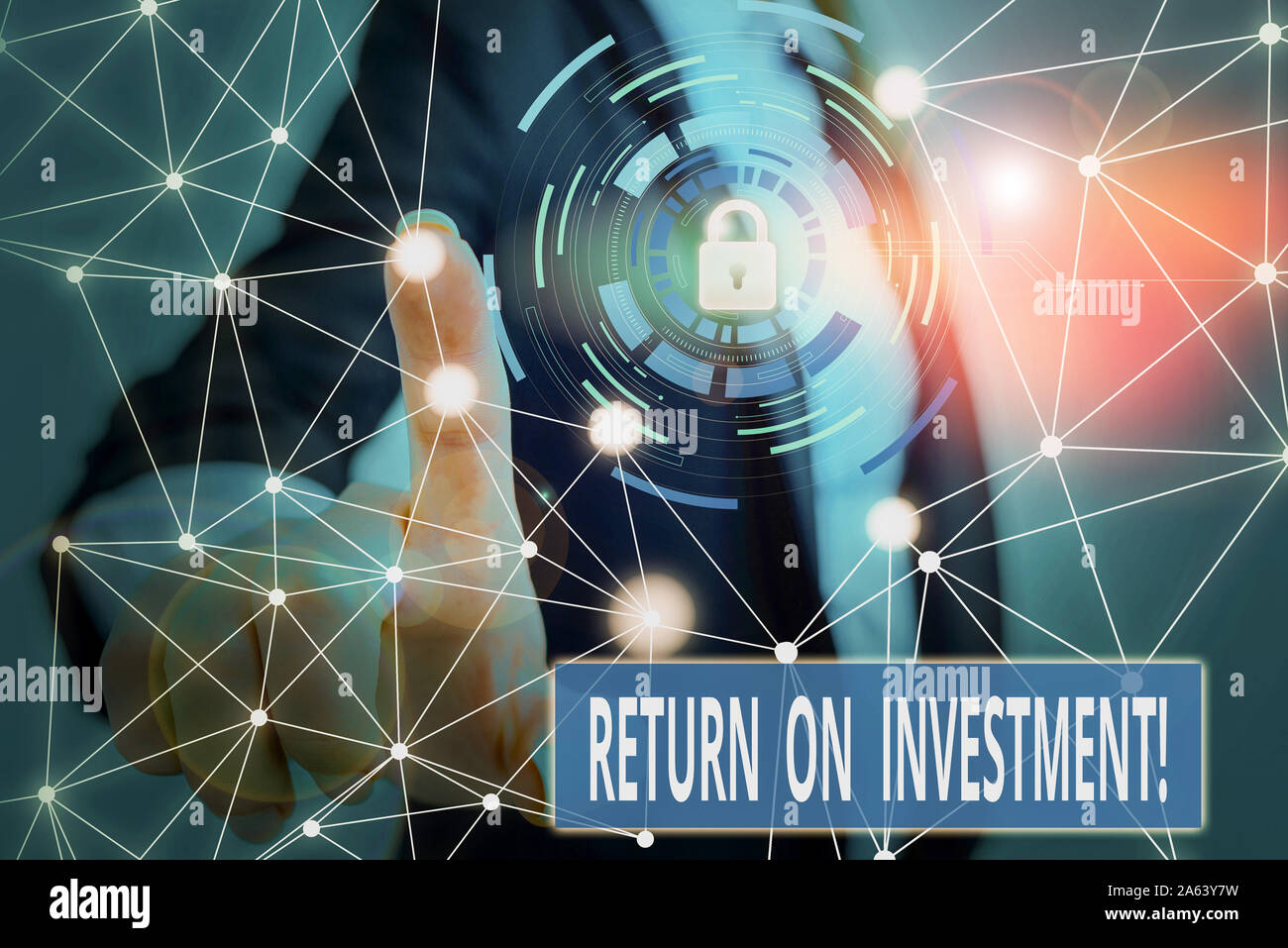 Writing note showing Return On Investment. Business concept for perforanalysisce measure used ...