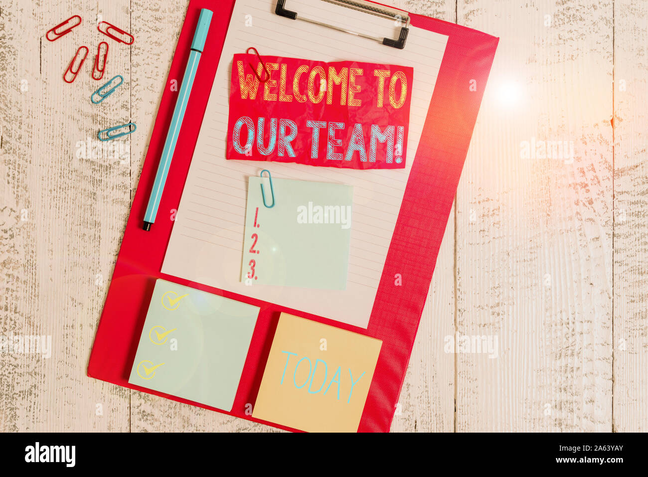 Handwriting text writing Welcome To Our Team. Conceptual photo ...