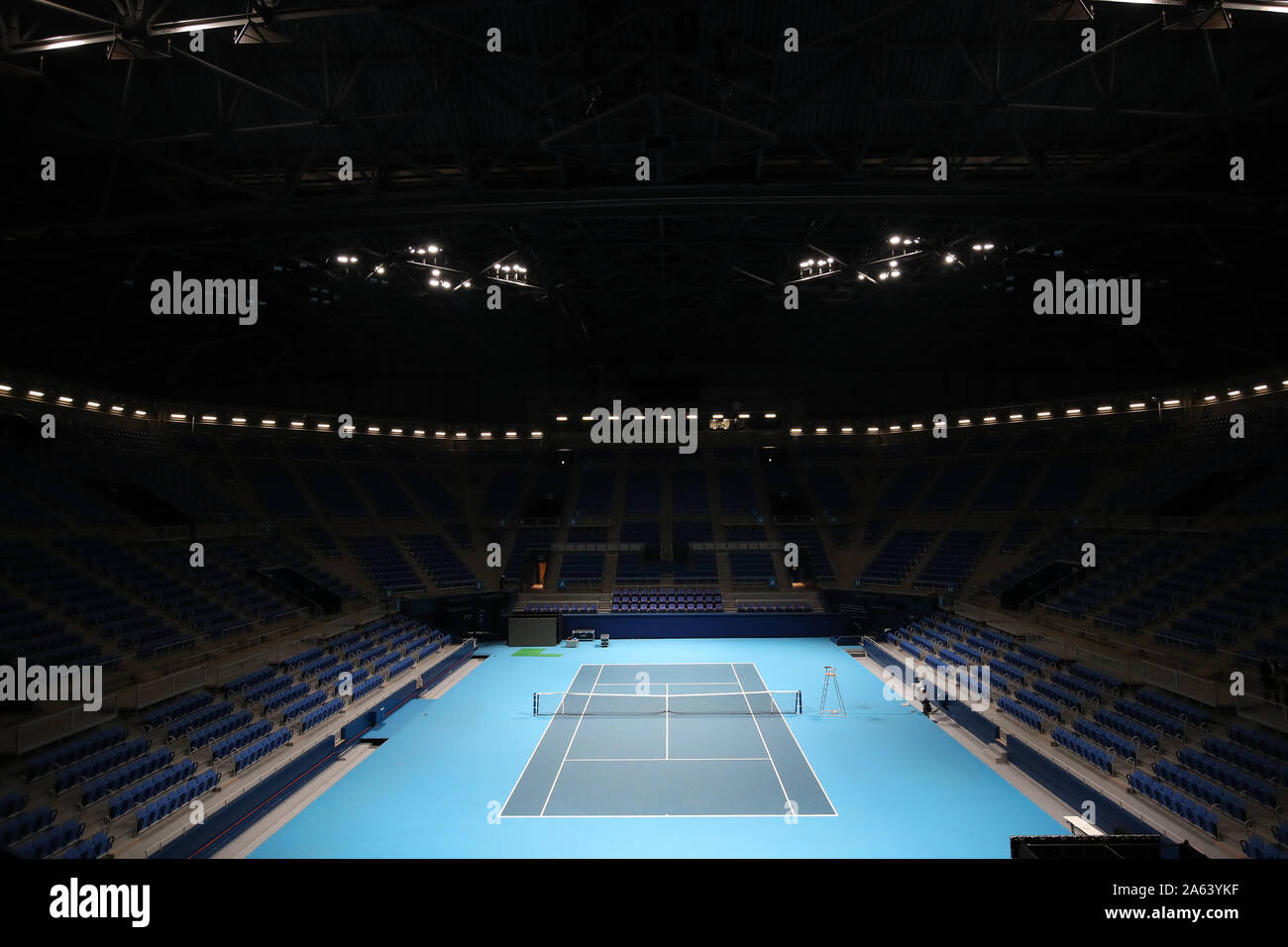 Center Court at the Ariake Tennis Park venue for tennis at the Tokyo ...