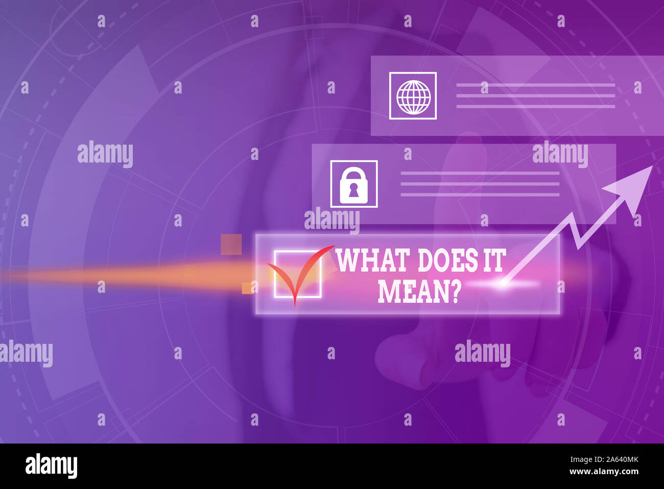 Word writing text What Does It Mean question. Business photo showcasing ...