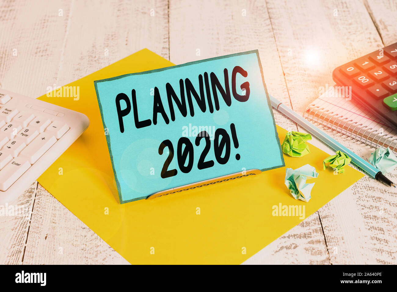 Conceptual hand writing showing Planning 2020. Concept meaning process ...