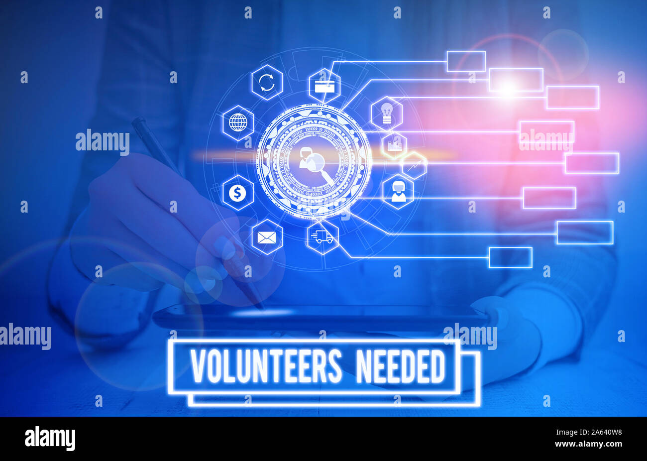 Text sign showing Volunteers Needed. Business photo text need work or ...