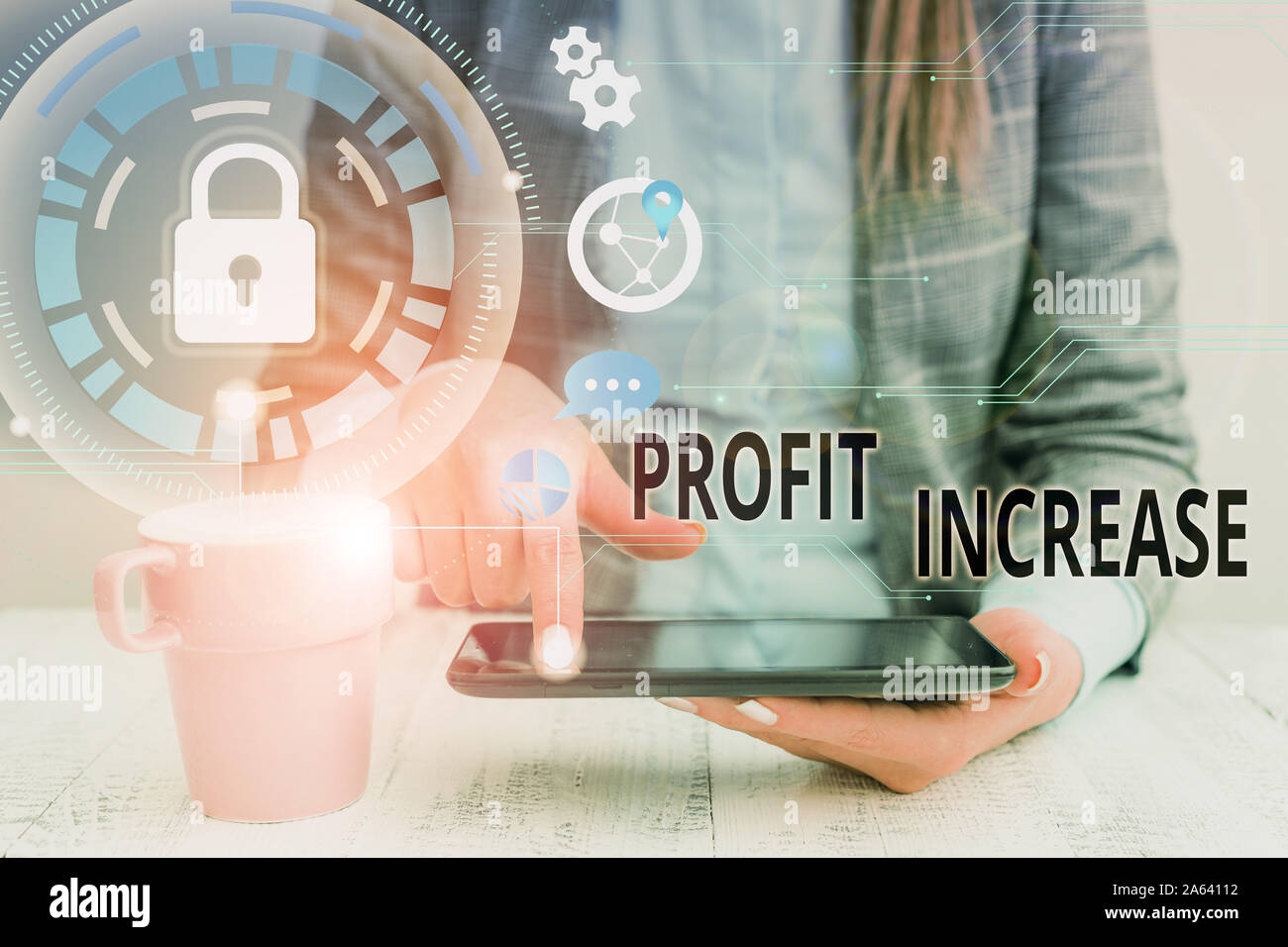 Conceptual hand writing showing Profit Increase. Concept meaning the ...