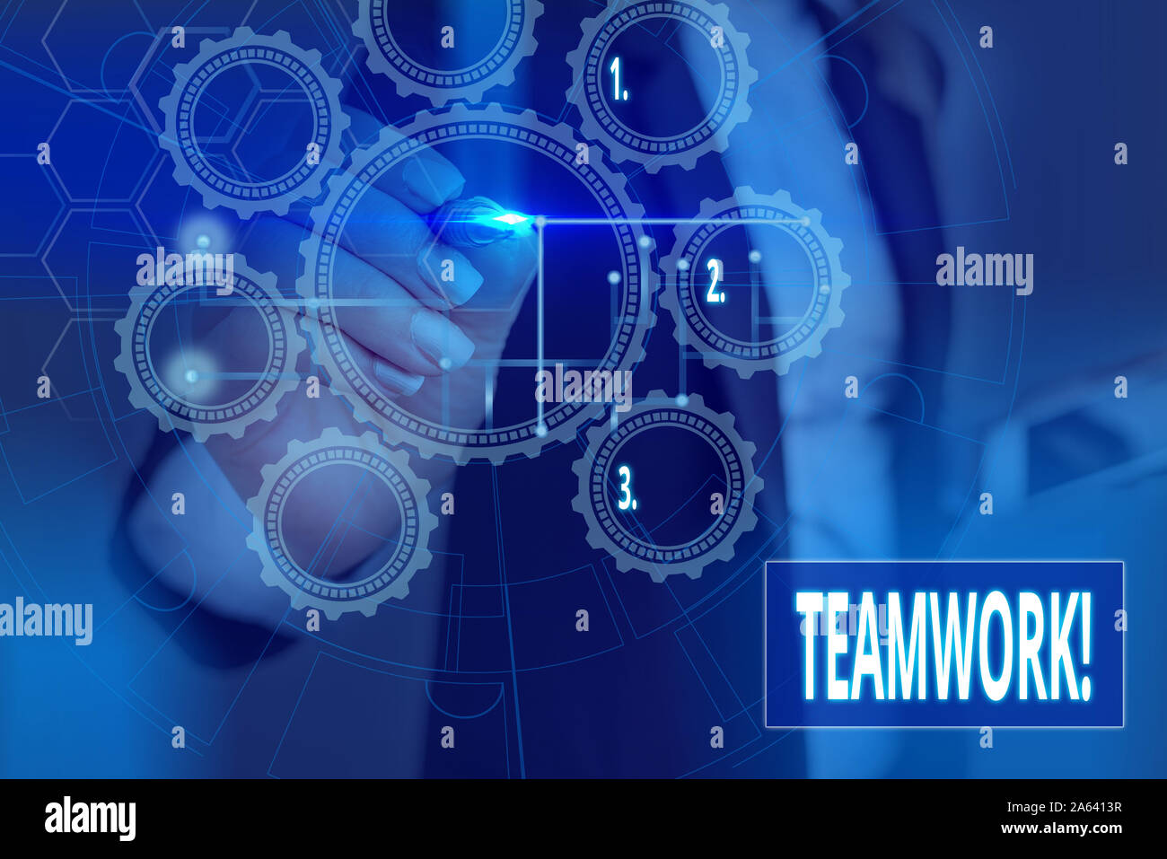 Conceptual hand writing showing Teamwork. Concept meaning combined ...