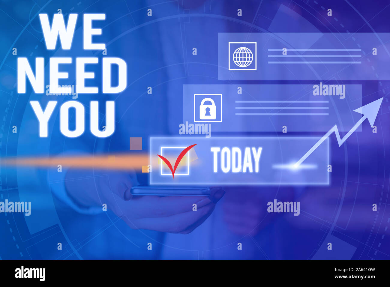 Conceptual hand writing showing We Need You. Concept meaning to fulfill ...