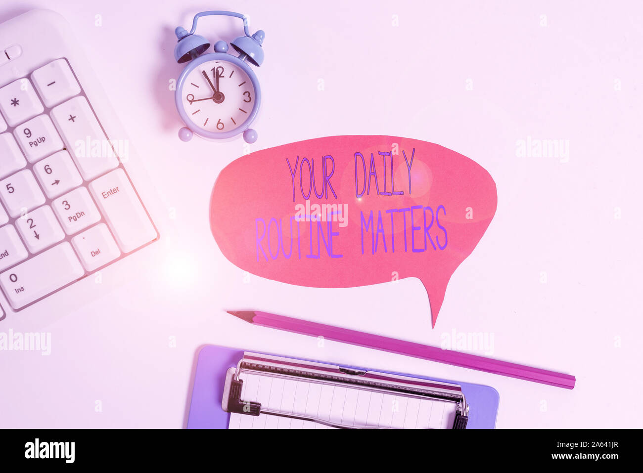 Word writing text Your Daily Routine Matters. Business photo showcasing ...