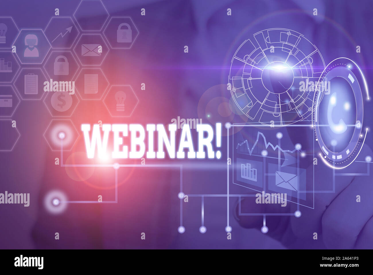 Handwriting text writing Webinar. Conceptual photo seminar or other ...