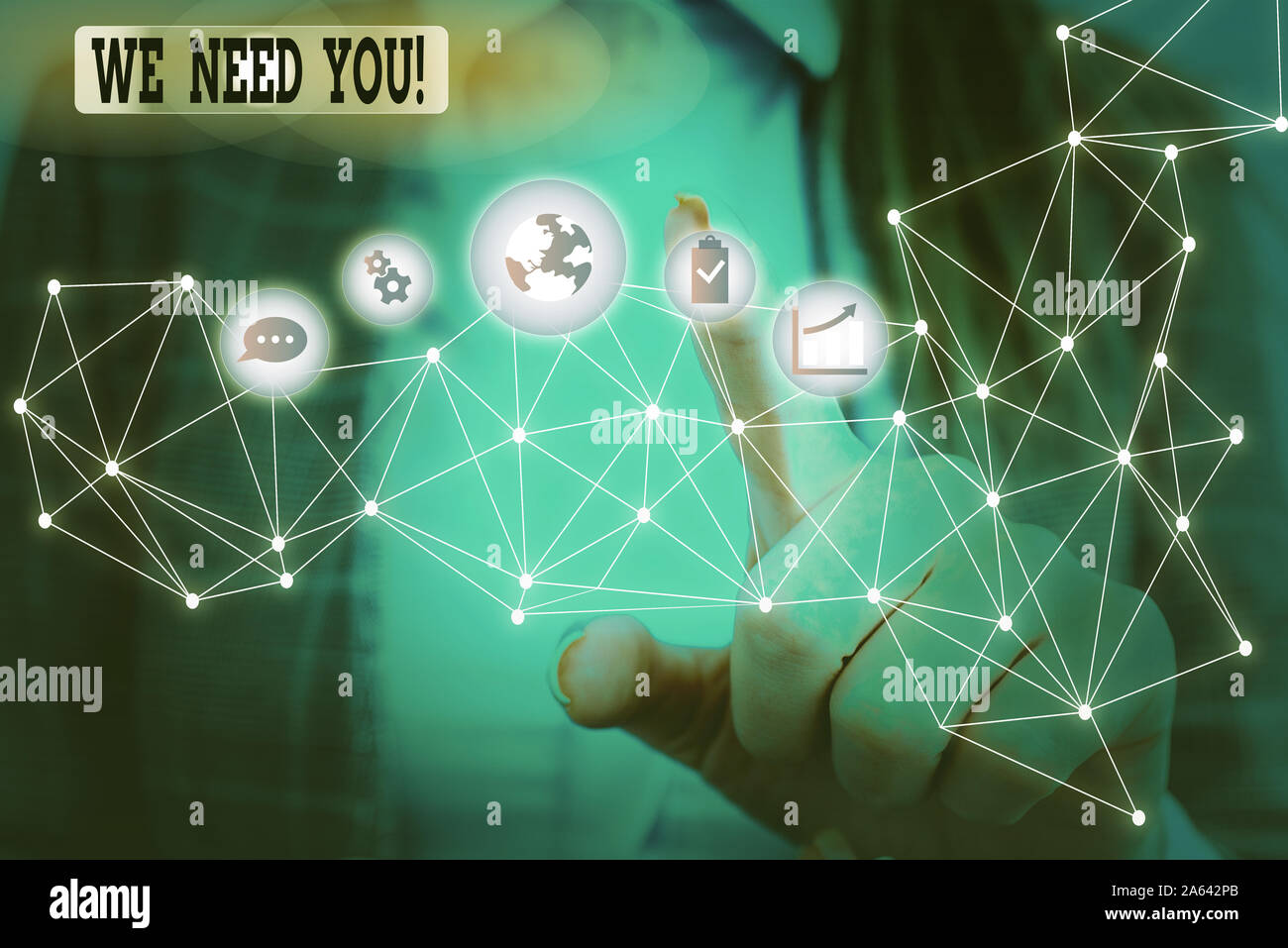Writing note showing We Need You. Business concept for asking someone ...