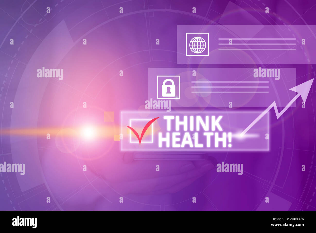 Conceptual hand writing showing Think Health. Concept meaning state of ...