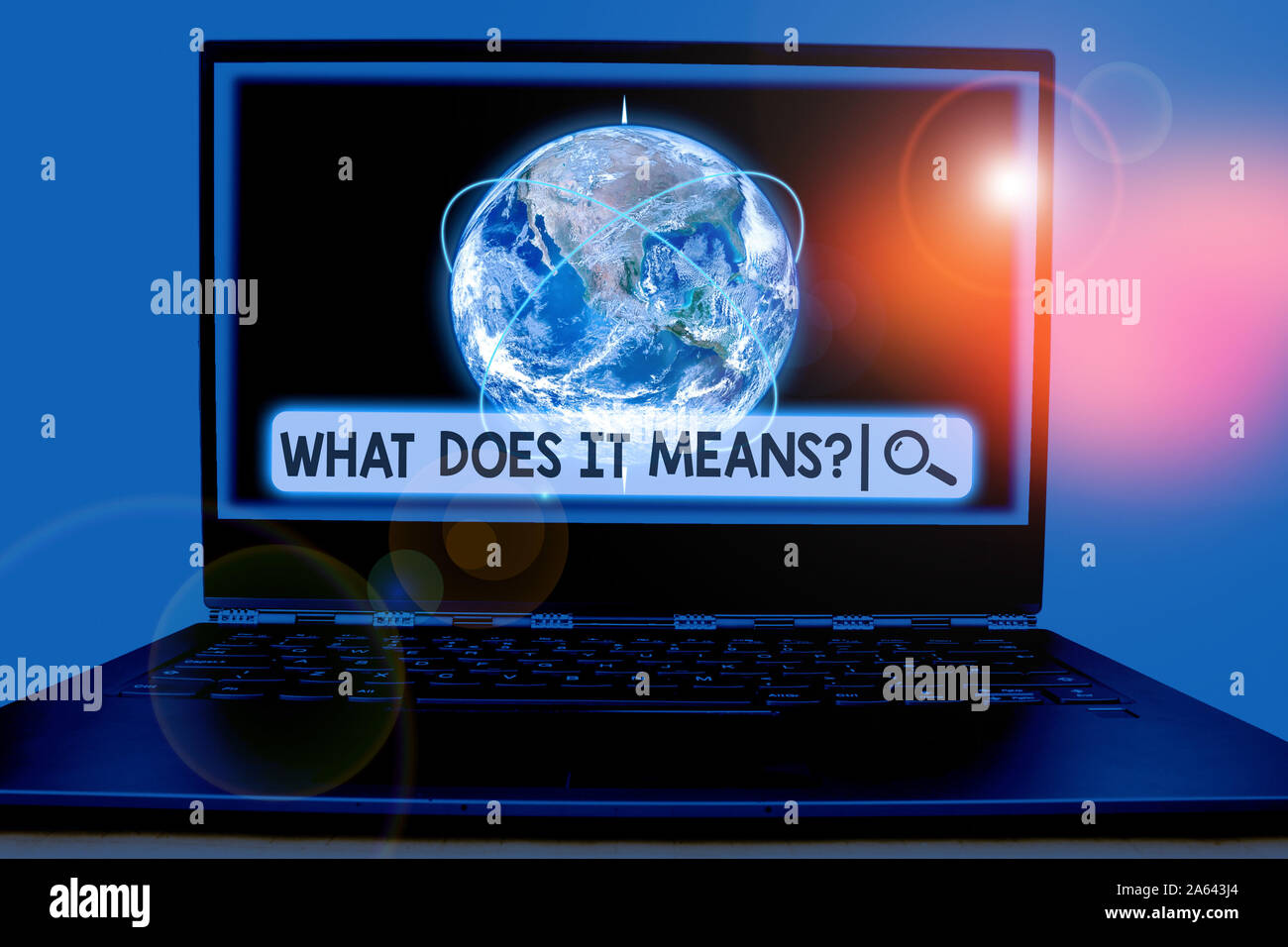 Conceptual hand writing showing What Does It Means Question. Concept ...