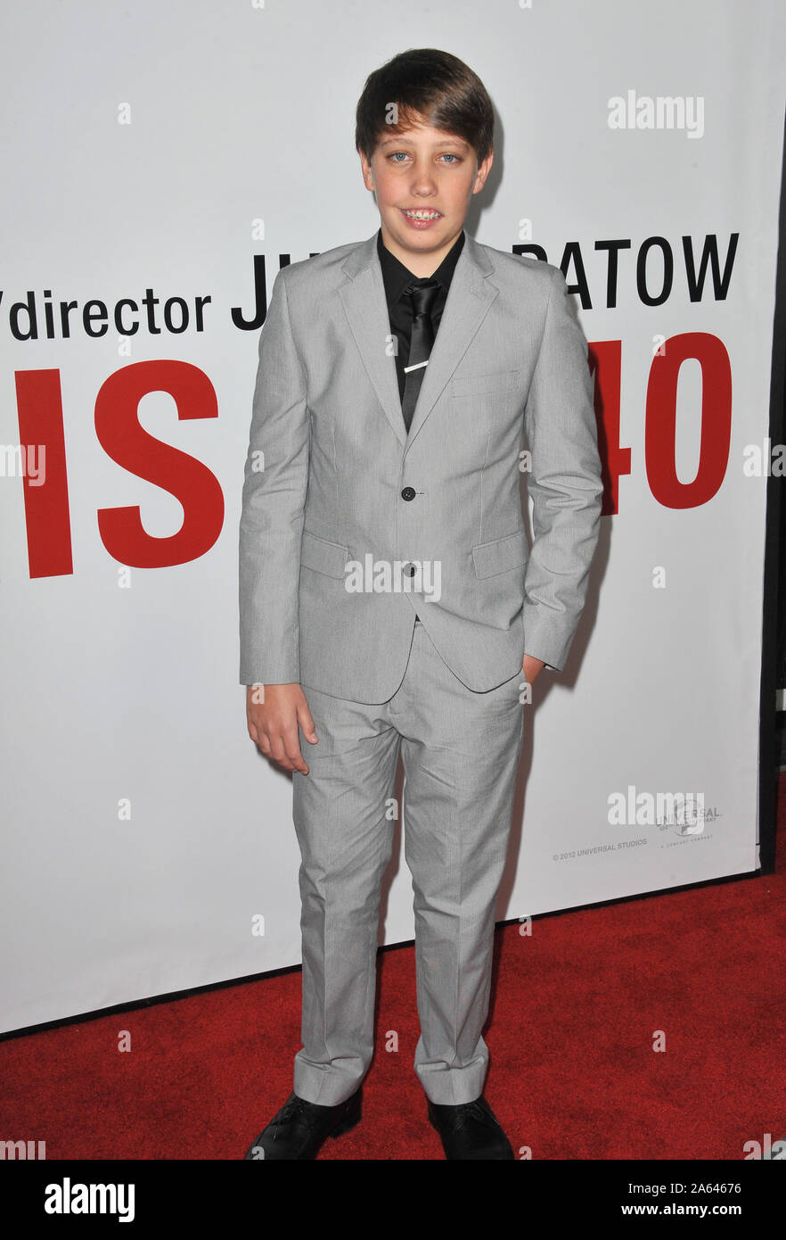 LOS ANGELES, CA. December 12, 2012: Ryan Lee at the world premiere of ...
