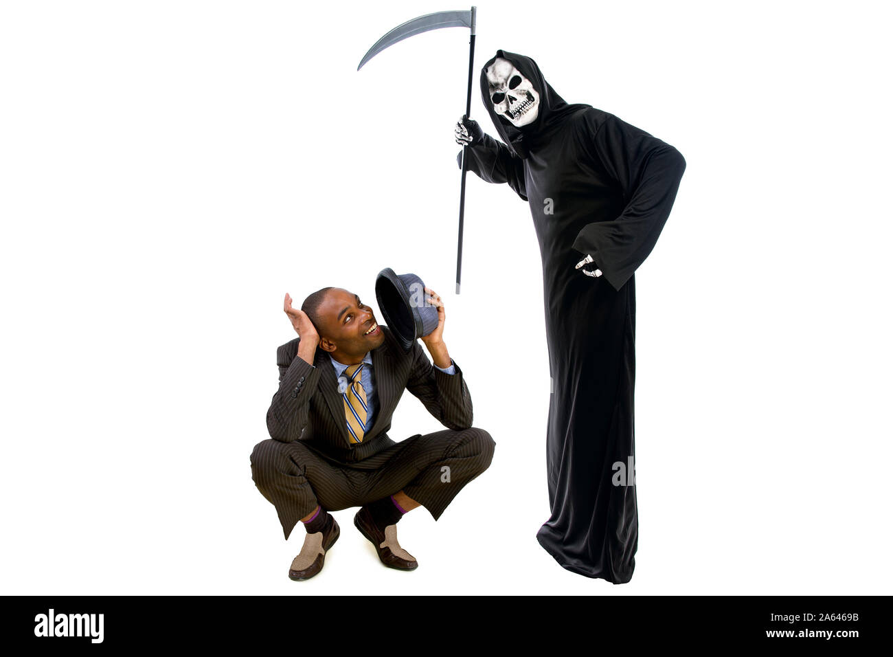 Stunned businessman in suit Cut Out Stock Images & Pictures - Alamy