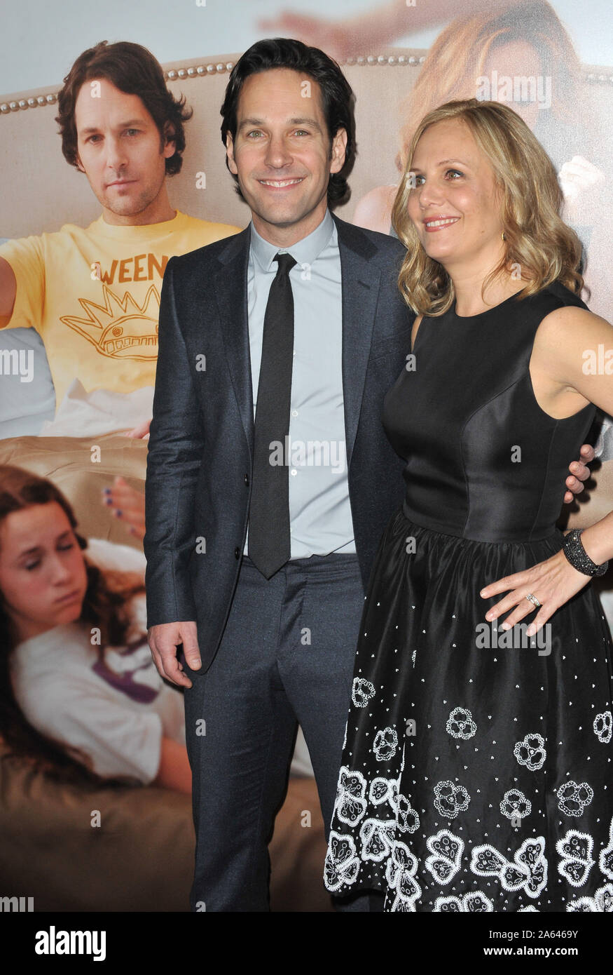 LOS ANGELES, CA. December 12, 2012: Paul Rudd & wife Julie Yaeger at ...