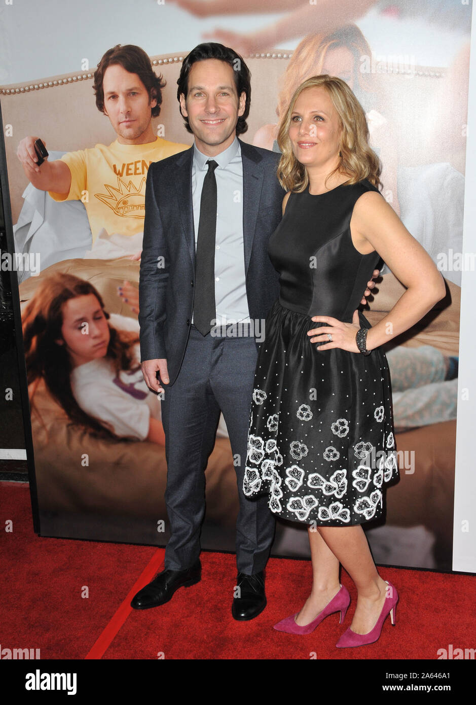LOS ANGELES, CA. December 12, 2012: Paul Rudd & wife Julie Yaeger at ...