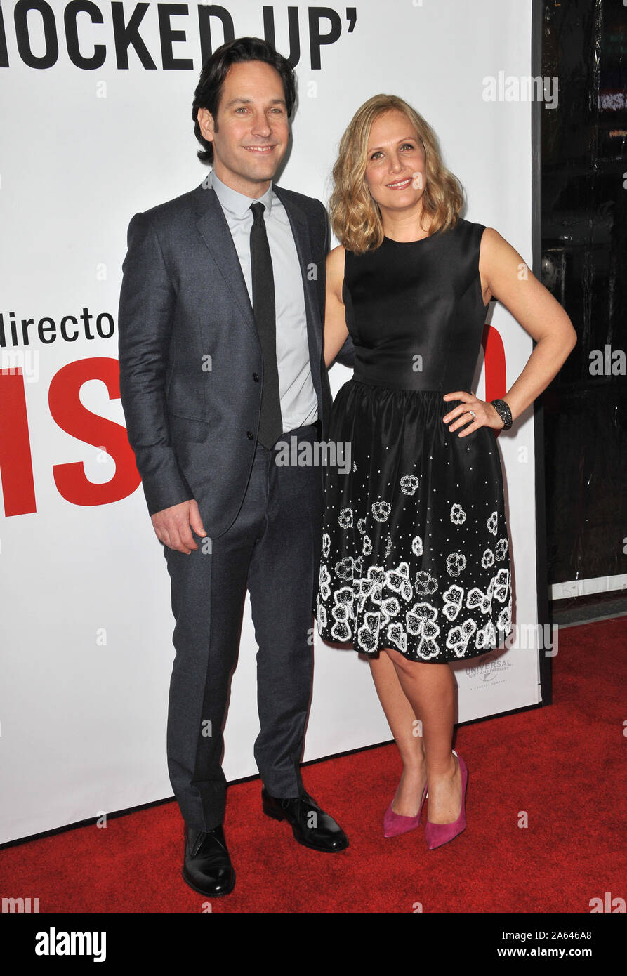 LOS ANGELES, CA. December 12, 2012: Paul Rudd & wife Julie Yaeger at ...