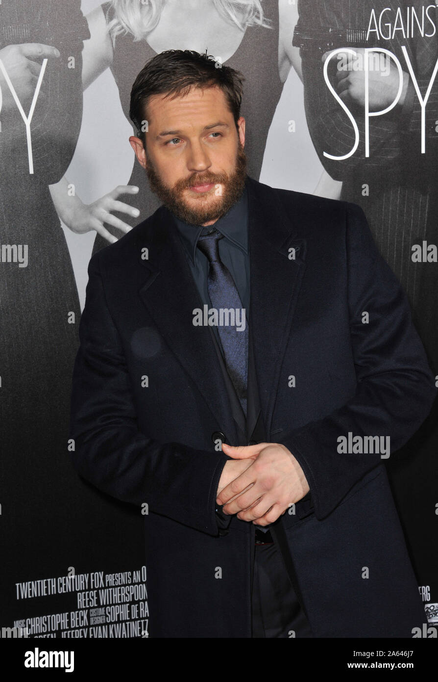 LOS ANGELES, CA. February 08, 2012: Tom Hardy at the Los Angeles ...