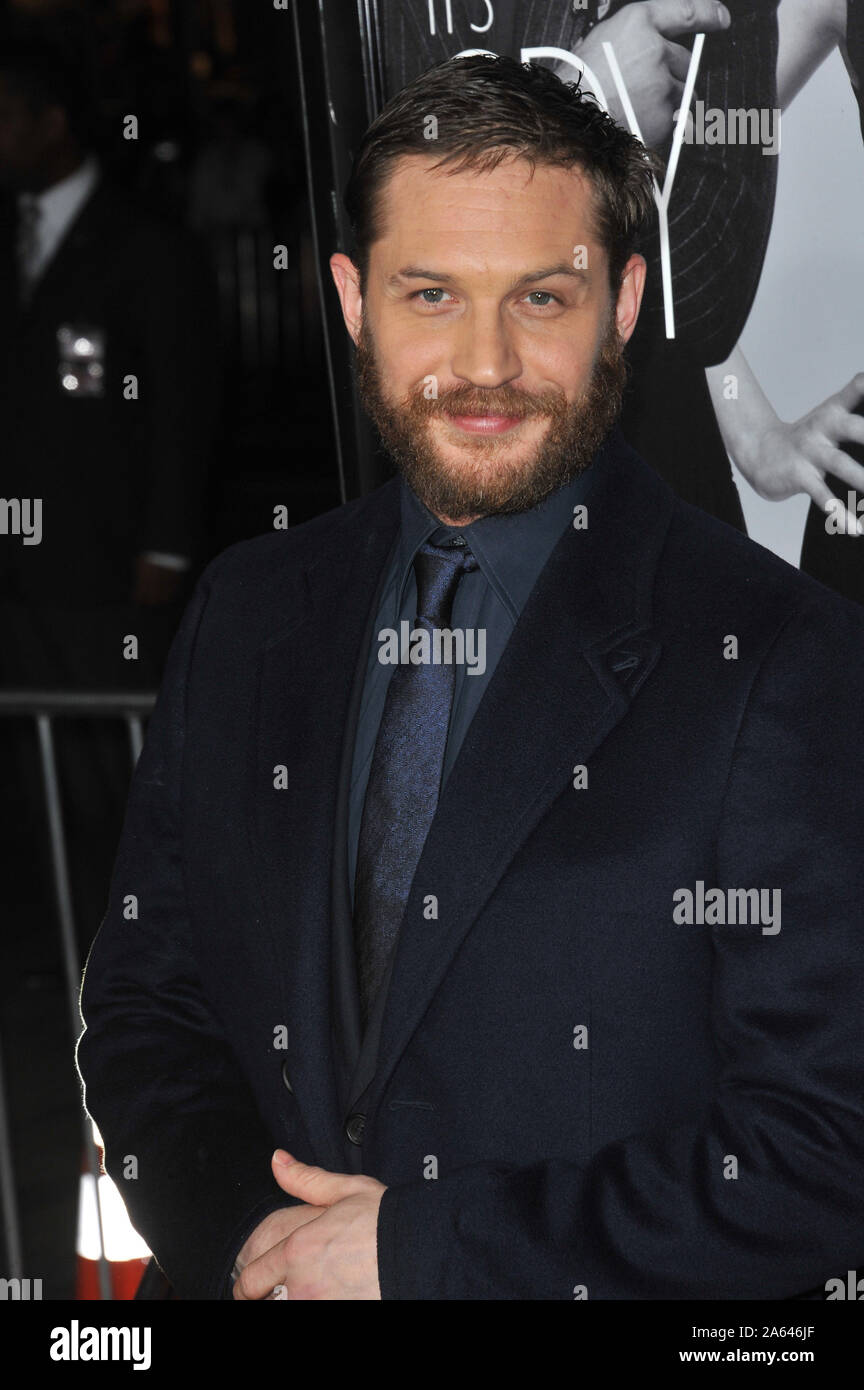LOS ANGELES, CA. February 08, 2012: Tom Hardy at the Los Angeles ...