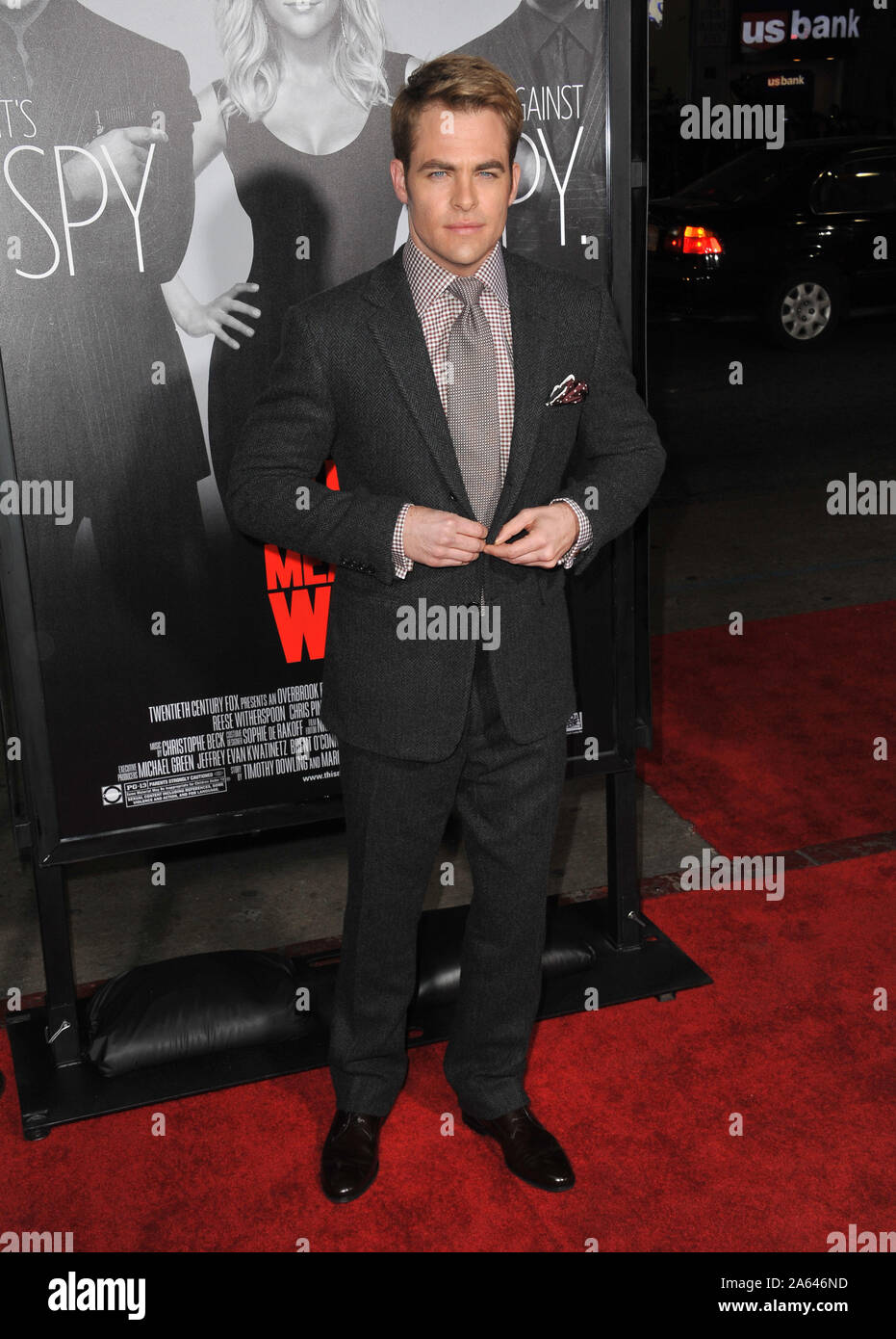 LOS ANGELES, CA. February 08, 2012: Chris Pine at the Los Angeles ...