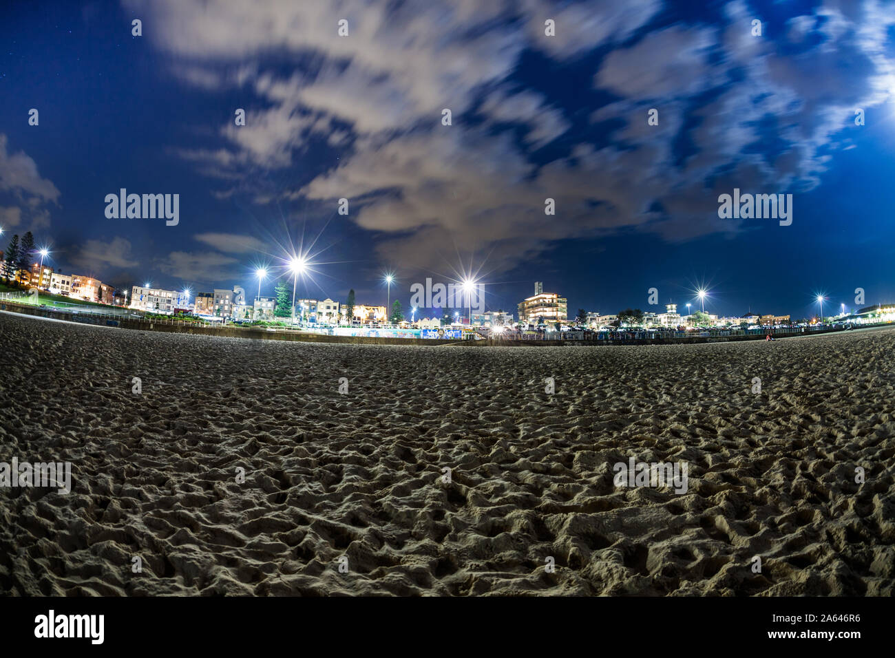 Bondi Beach at night. Sydney, Australia Stock Photo - Alamy