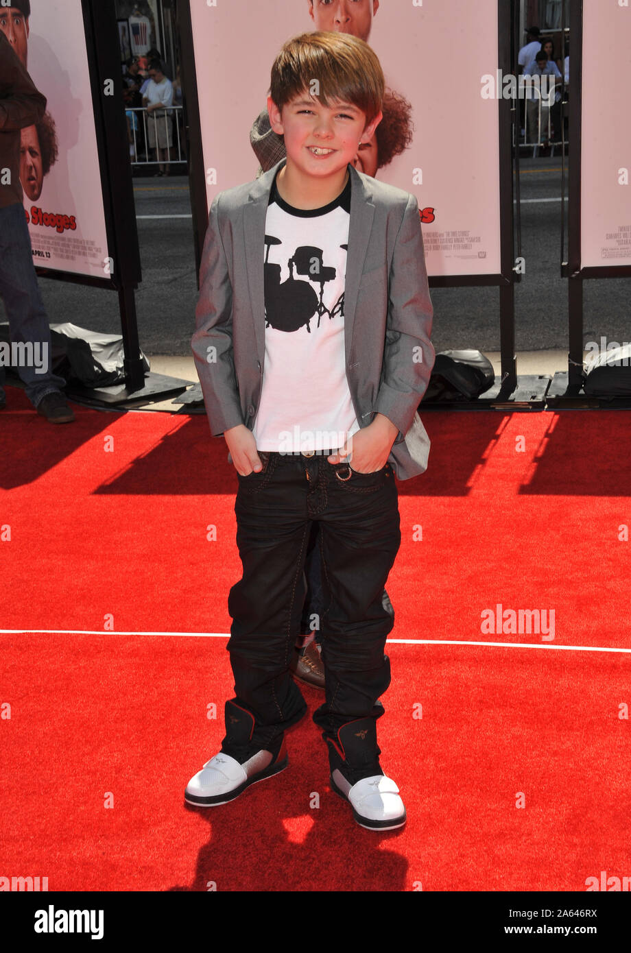 LOS ANGELES, CA. April 08, 2012: Max Charles at the world premiere of ...